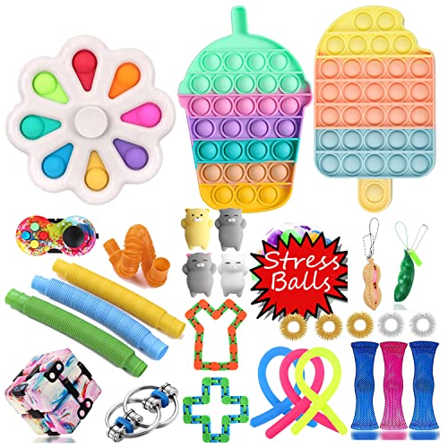 Fidget Packs, Fidget Toy Pack Fidget Pack Fidget Toys for Adults&Kids ...