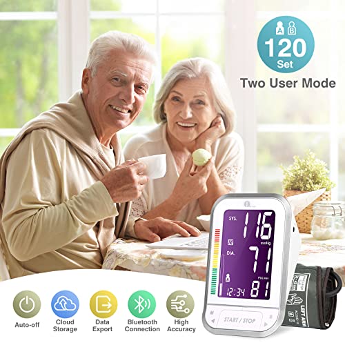 1 BY ONE Bluetooth Blood Pressure Monitor with Cuff for Home Use ...