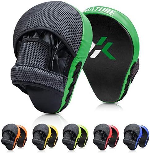 Xnature Essential Curved Boxing MMA Punching Mitts Boxing Pads w/Gift ...