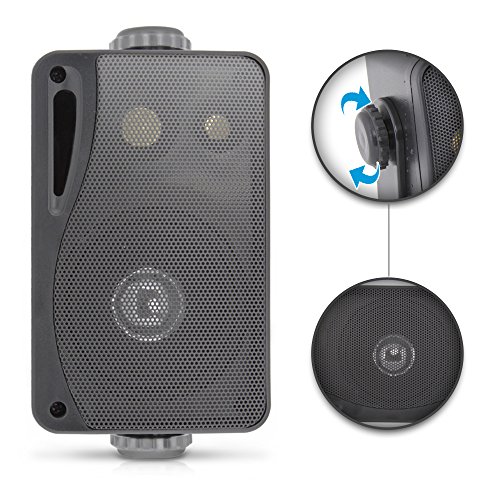 Pyle 3 way Mini Box Speaker System 3 5 Inch 200 Watt Weatherproof