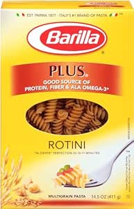 Amazon.com : Barilla Rotini Plus, 14.5 Ounce Boxes (Pack of 8) : Rotini ...