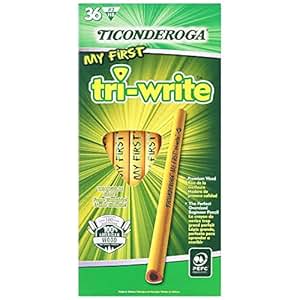 Ticonderoga My First Tri-Write Triangular Pencils, Primary Size, No:2 ...