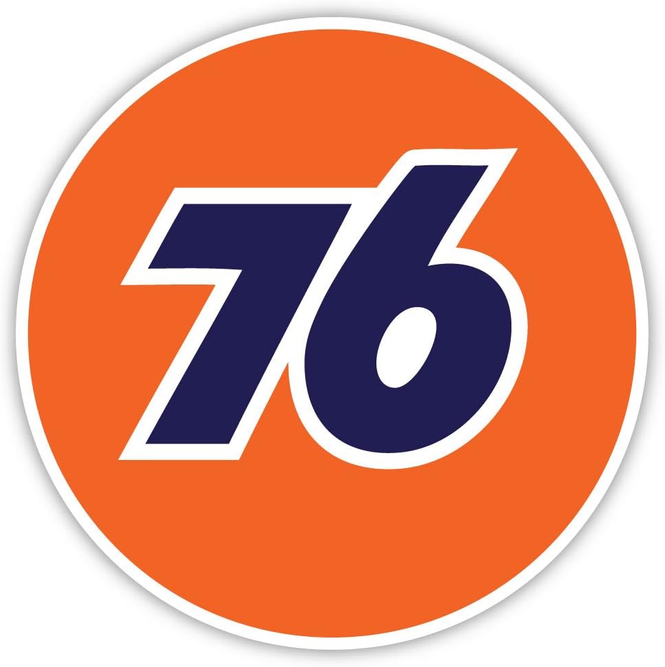 Amazon.com : 76 Gas Station racing sticker decal 4" x 4" : Everything Else