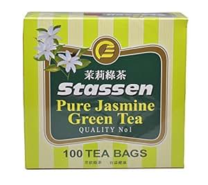 Amazon.com : Stassen Pure Green Tea 100 Tea Bags : Stassen Jasmine Tea ...