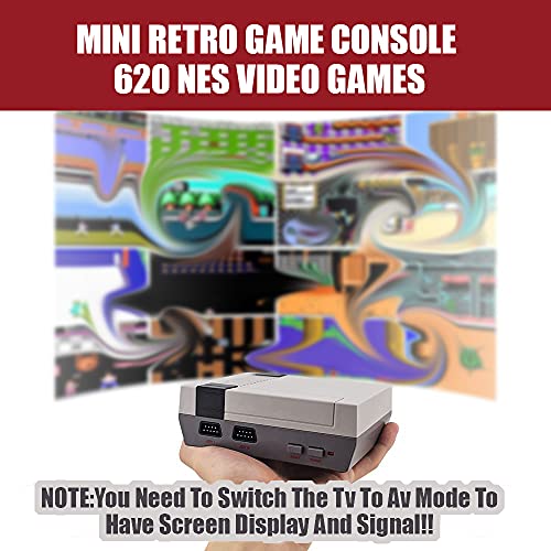 Easy 99 Retro Mini Game Console,Built-in 620 Classic Old School NES ...