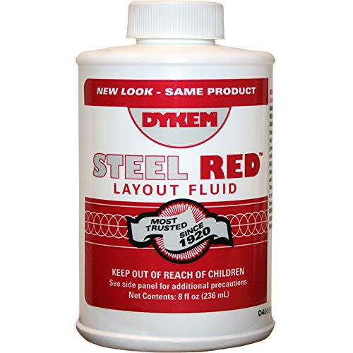 Dykem 04968 Red Layout Fluid - 8 oz Brush-In-Cap Bottle - 80496 [PRICE ...