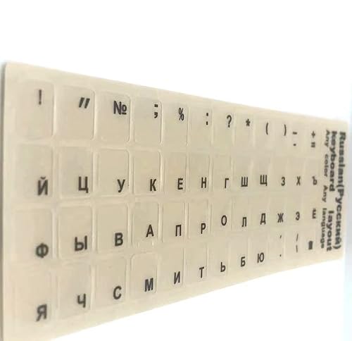 2PCS/Pack Transparent Russian Keyboard Letter Stickers, Russian ...