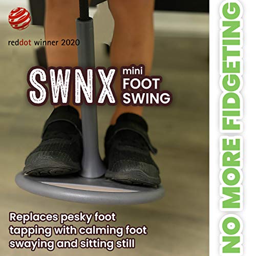 Swurfer SWNX Foot Swing- Under Desk Foot Rest, Adjustable Height Fidget ...