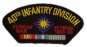 Amazon.com : 40TH INFANTRY DIVISION KOREAN WAR VETERAN 1950-53 with ...