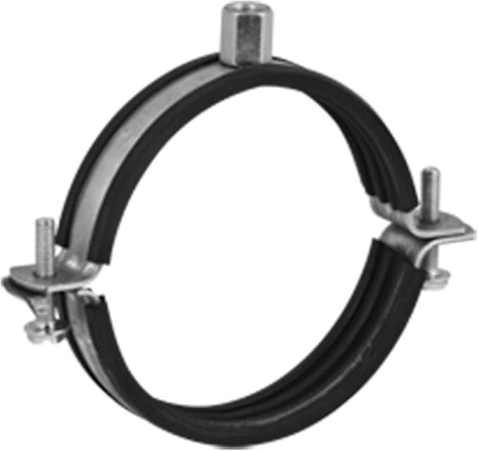 Fascetta stringitubo con inserto in gomma NW 250 mm, filettatura M8/M10 ...