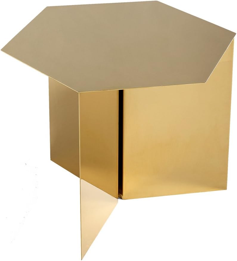 HAY Slit Table Hexagon Messing Amazon de K che Haushalt
