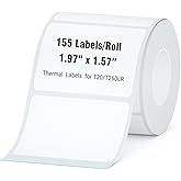 Amazon.com : HPRT Thermal Labels for T20 Label Printer, 1.97" x 1.18 ...
