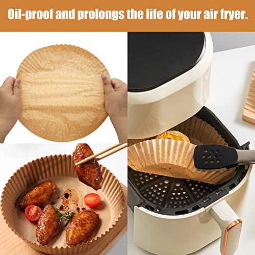 Air Fryer Disposable Paper 100 Pcs 7.9 inch Air Fryer Round Non-Stick ...