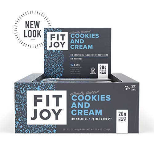 FitJoy Protein Bar, Gluten Free, Low Sugar, High Protein Snack, Cookies ...