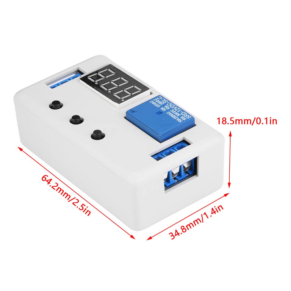 Timer Relay,12V LED Display Adjustable Timer Relay Automation Control Switch Module – BigaMart