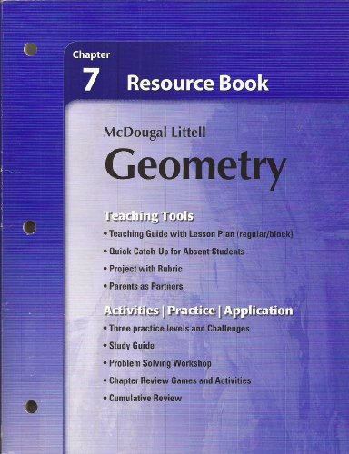 Amazon.com: Holt McDougal Larson Geometry: Resource Book: Chapter 7: ...