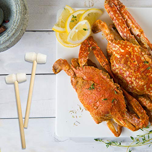 24 Pcs Small Little Mini Chocolate Wood Hammer Mallet,Wooden Hammers ...