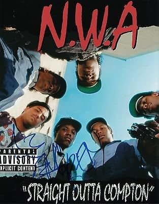 MC Ren Lorenzo Patterson signed NWA Straight Outta Compton music 8x10 w ...