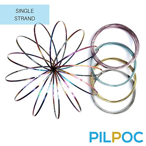 PILPOC Flow Ring Infinity Loop Spinner - Arm Slinky Flow Toys for ...