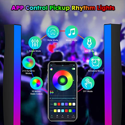 Battery Powered Rhythm Light Bar, RGB Sound Control Pickup Rhythm ...