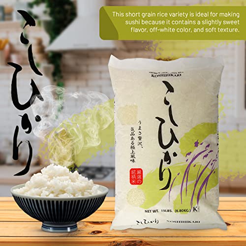 Shirakiku Dried Grains & Rice - Japanese Short Grain White Koshihikari ...