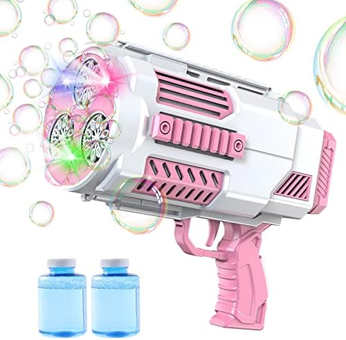 Upgraded Bubble Machine Gun, Built-in Bubble Solution, Automatic Bubble ...