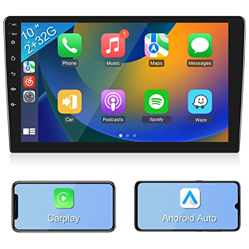 10 Inch Android Car Stereo Double Din with Wireless Carplay Android ...