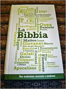 Italian Bible / Hardcover Modern Italian Bible / La Bibbia Nuova ...