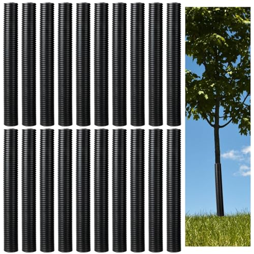 Menkxi 20 Pcs Corrugated Tree Guards Saplings Tree Trunk Protectors ...