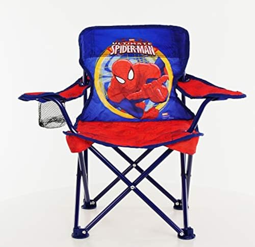 Spider-Man Camp Chair for Kids, Portable Camping Fold N Go Chair with ...