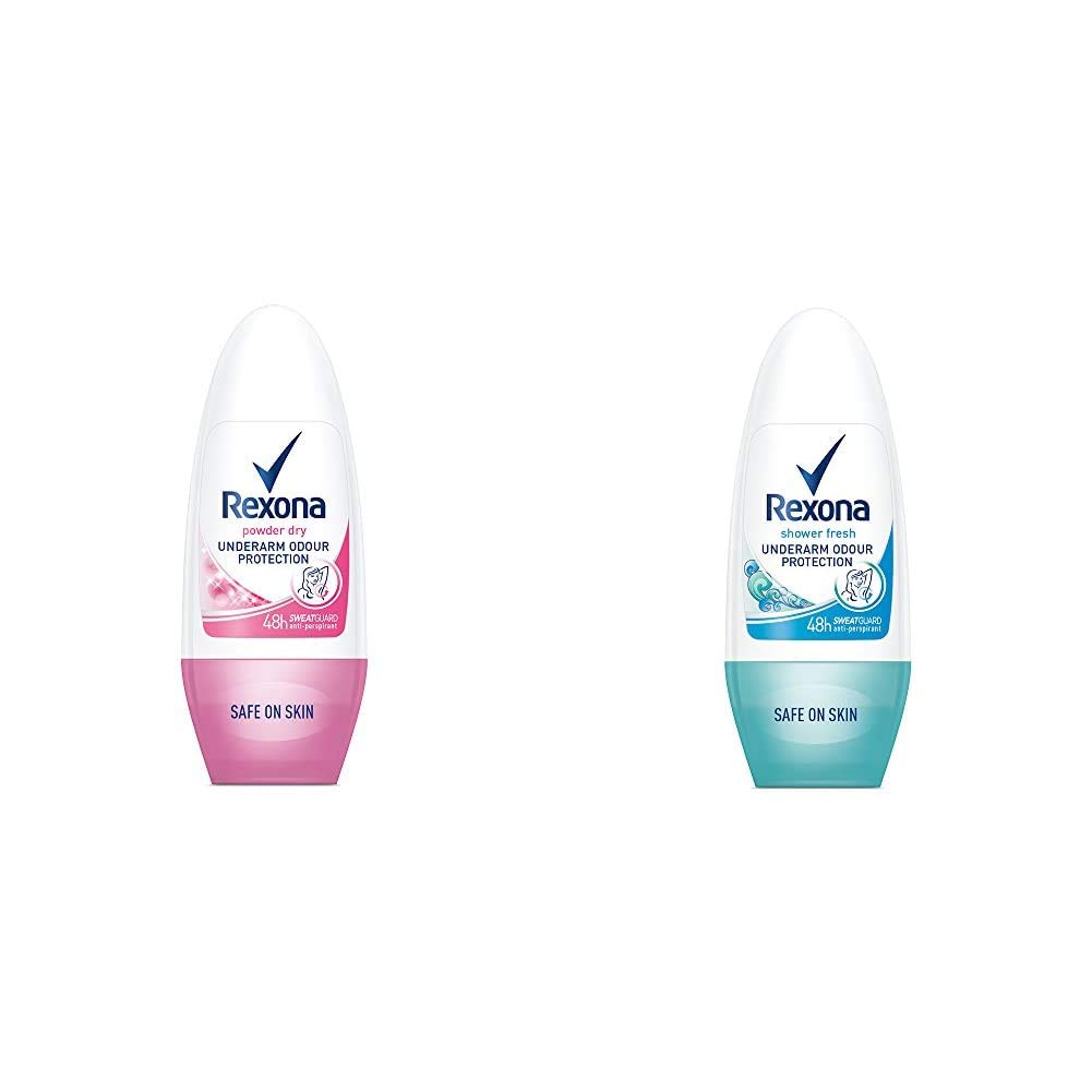 Buy Rexona Powder Dry Underarm Roll On Deodorant For Women, 50 & Rexona ...