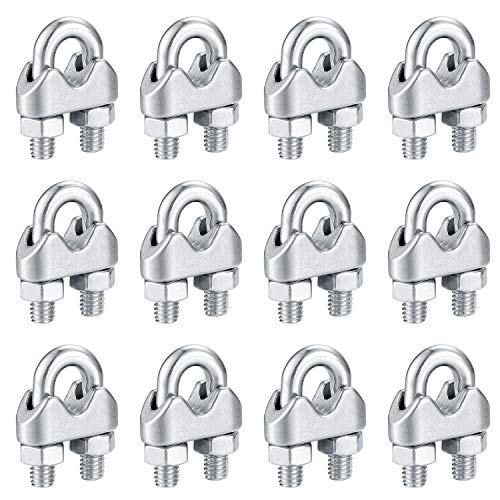 Stainless Steel Wire Rope Clamps - Pack of 12, Ø 6mm in Nepal at NPR ...