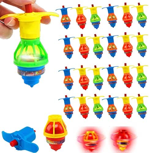 Light Up Spinning Tops for Kids - 24 LED Flashing Spinning Toys for ...