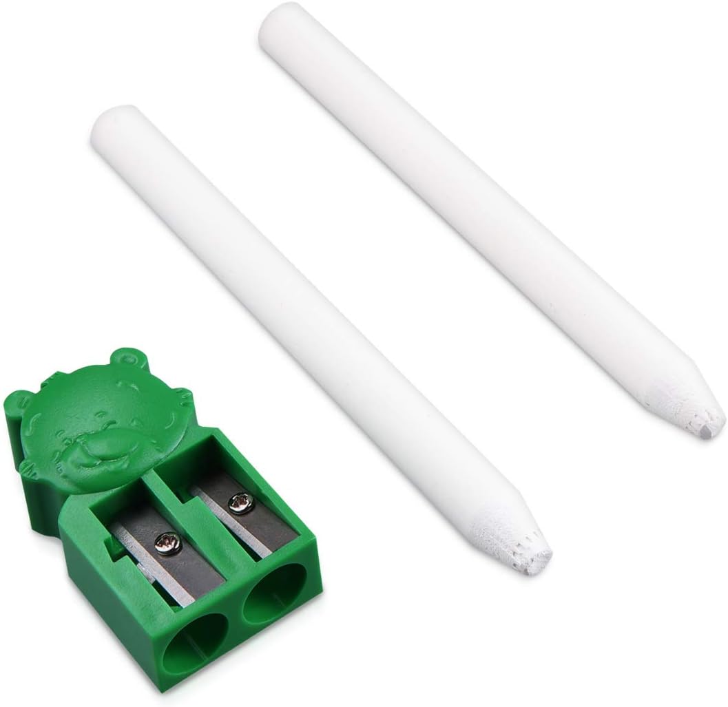 Navaris Tailor's Chalk Pencil Set - Set of 2 Water Soluble Chalk ...