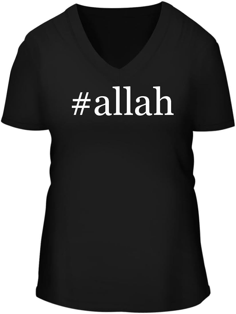 Amazon.com: #allah - A Nice Hashtag Women's Short Sleeve V-Neck T-Shirt ...
