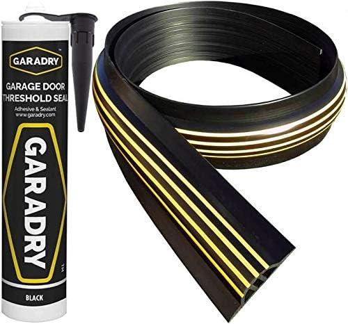 Garadry 1 ¼" Garage Door Threshold Seal Kit 10'3", Building Supplies ...