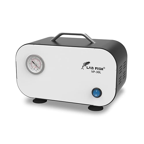 LAB FISH Laboratory Vacuum Pump Portable Oilless Diaphragm Vacuum ...