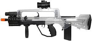 Amazon.com: Soft Air Famas Tactical Rifle/Red Dot Scope/Light, Clear ...