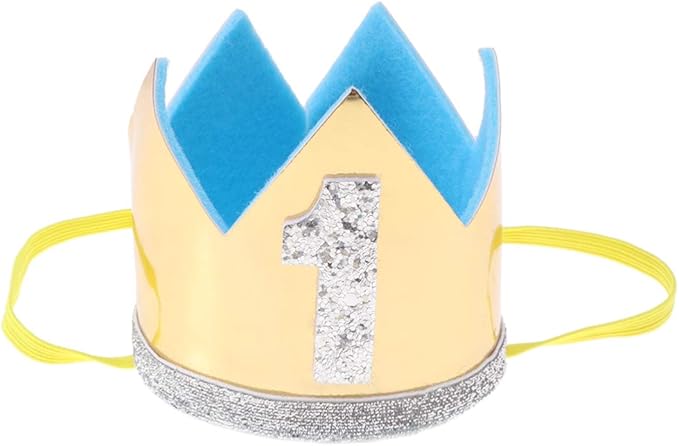 STOBOK Corona de cumpleaños para bebé, corona de 1 año, corona ...