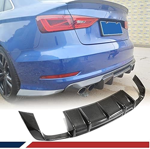 JC SPORTLINE Carbon Fiber Rear Bumper Lip for Audi A3 Sline S3 2013 ...
