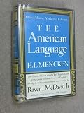 The American Language: H. L. Mencken: 9781434103260: Amazon.com: Books