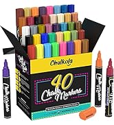 Liquid Chalk Pens (10 Pack) with Gold & Silver - Bold Dry Erase Marker ...