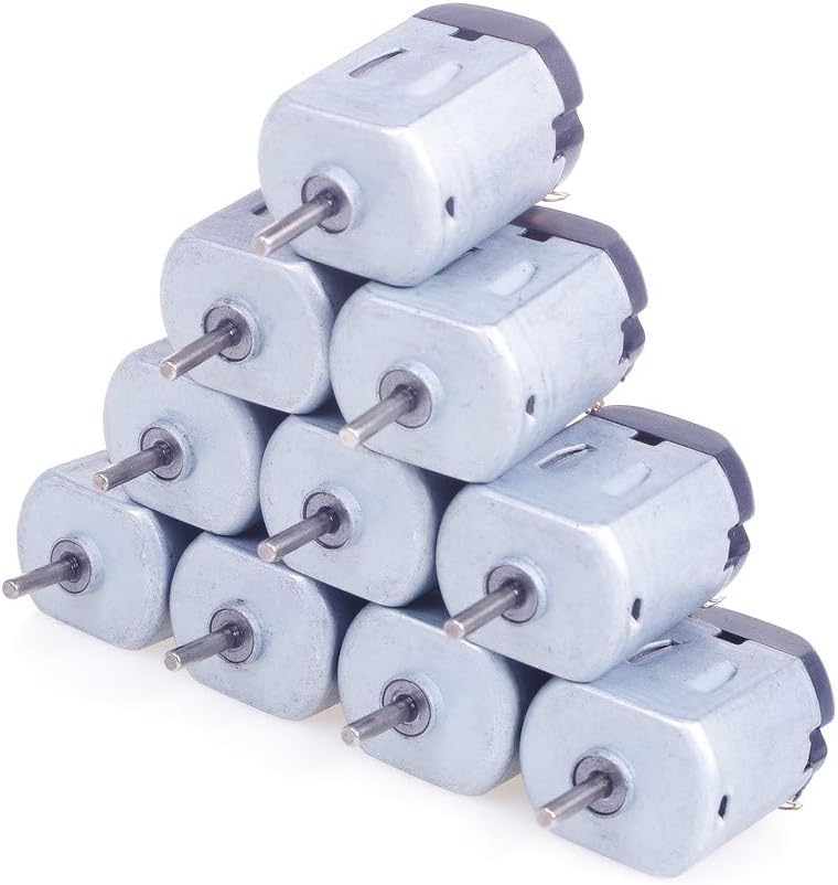 Lot de 10 mini moteurs Angeek DC 3 V 6 V 130 pour jouets Arduino DIY ...