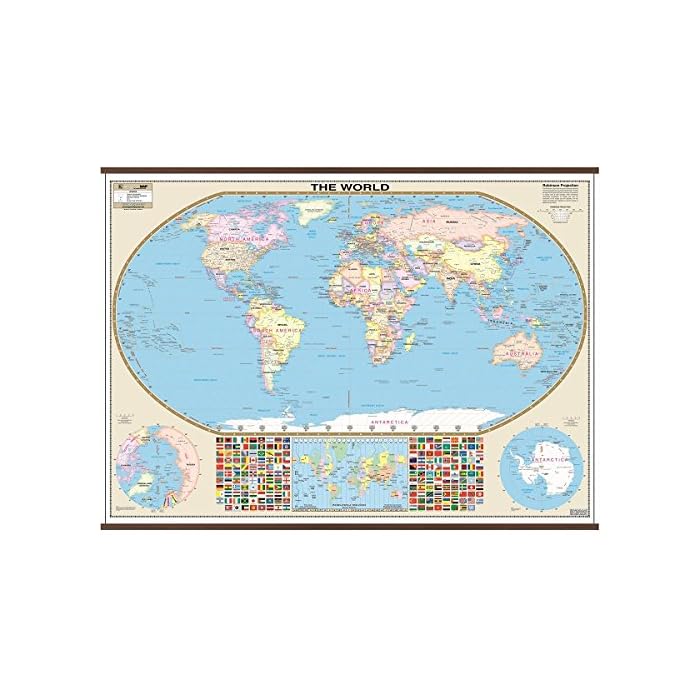 Buy World Large Scale Wall Map Office Product Online at desertcart INDIA