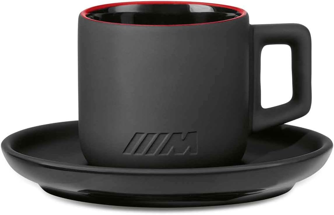 BMW Genuine M Espresso Set Coffee Cup Saucer 80232466313: Amazon.co.uk ...