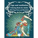 Amazon.com: Yoga and meditation coloring book for adults: With Yoga ...