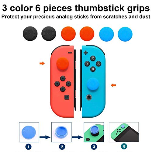 (4 Pack) Joycon Joystick Replacement, 3D Analog Thumb Sticks for ...