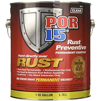POR 15 45032 - 4oz Can Gloss Black Rust Preventative Paint - Paint Over ...
