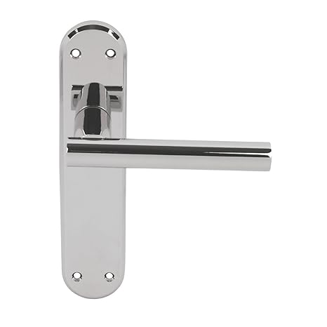 Smith & Locke T-Bar LoB Latch Door Handles Pair Polished Chrome: Amazon ...
