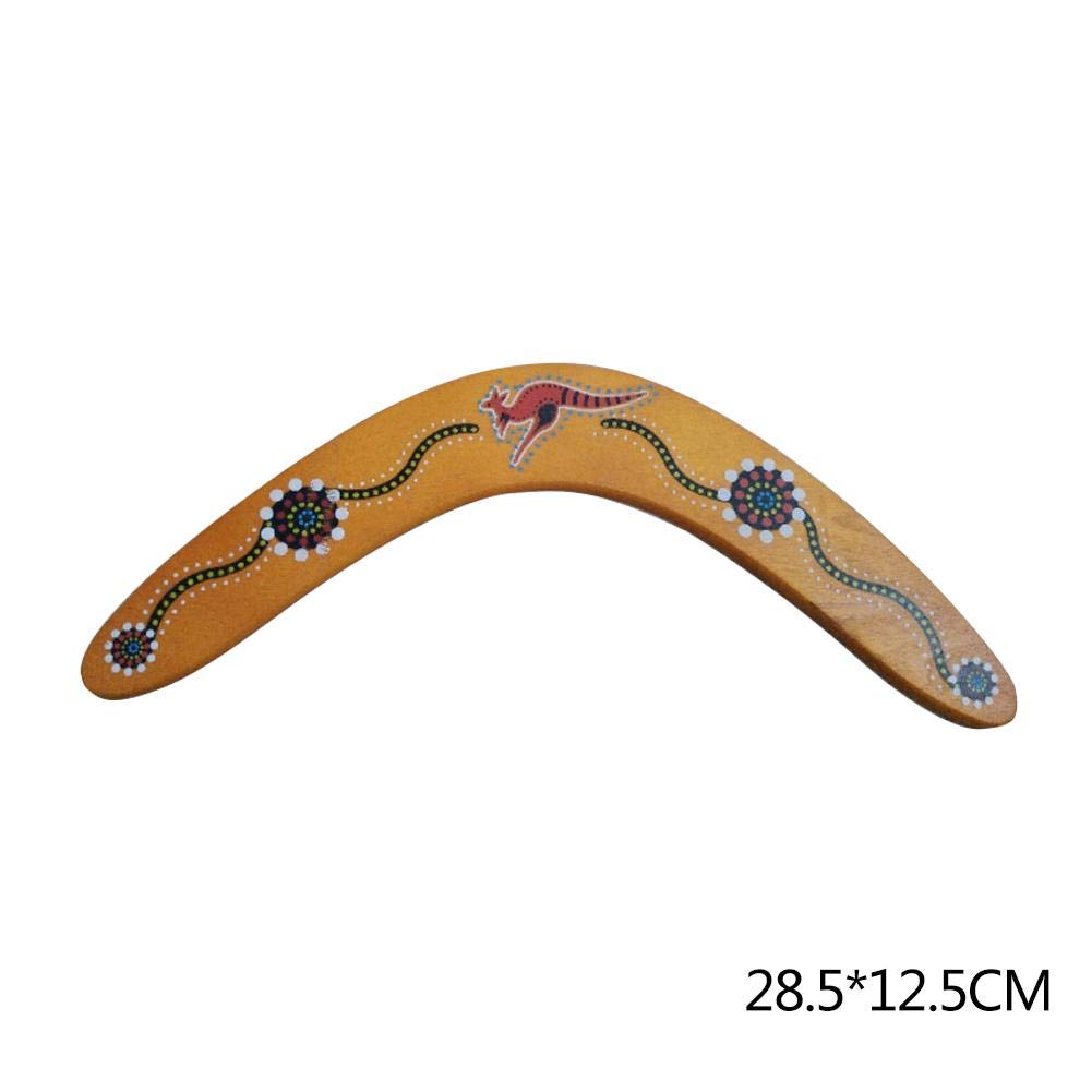 Heirao4072 Wood Boomerang Hand Crafted Flying Boomerang For Kids Adults ...